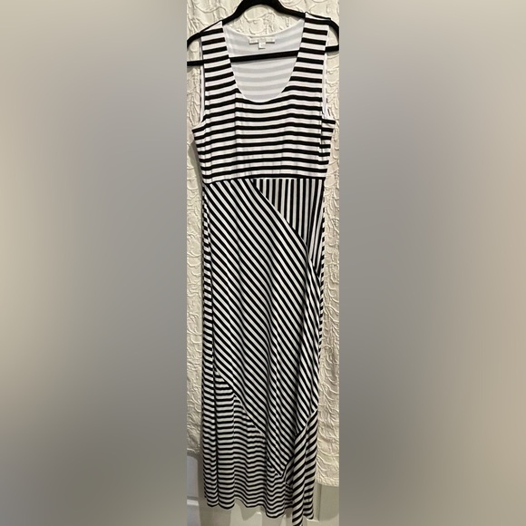 Boston Proper | Dresses | Boston Proper Womens Black White Sleeveless ...